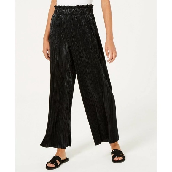 BeBop | Pants & Jumpsuits | Nwt Bebop High Waisted Black Shine Ruffle ...